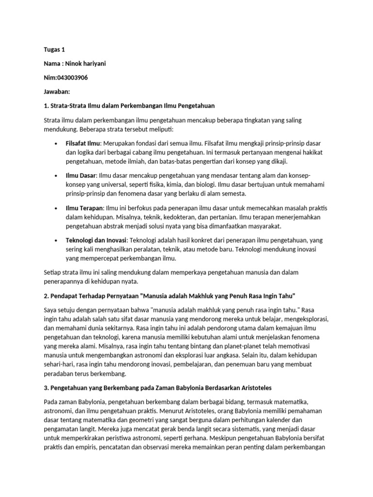 Tugas 1 Sesi 3 at | PDF