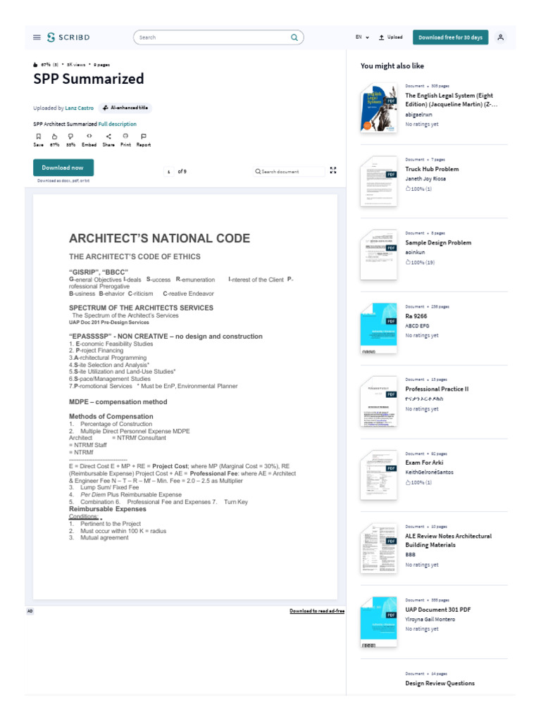 WWW Scribd Com Document 329803509 SPP Summarized | PDF | Engineering | Design