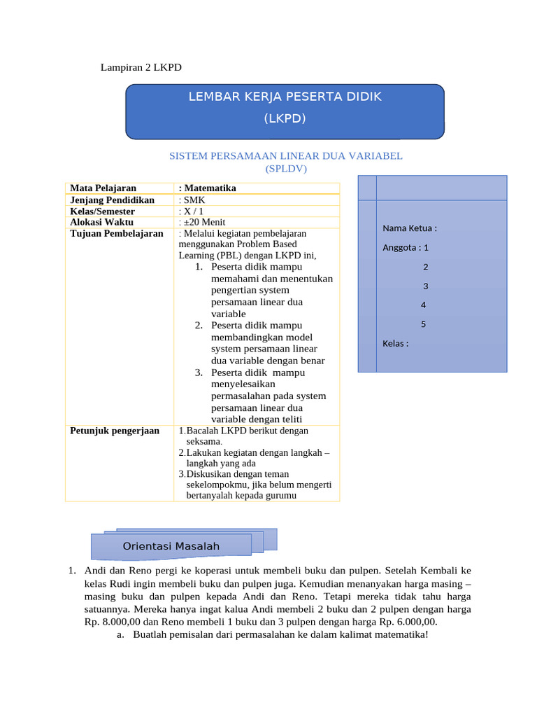 Lampiran 2 LKPD | PDF