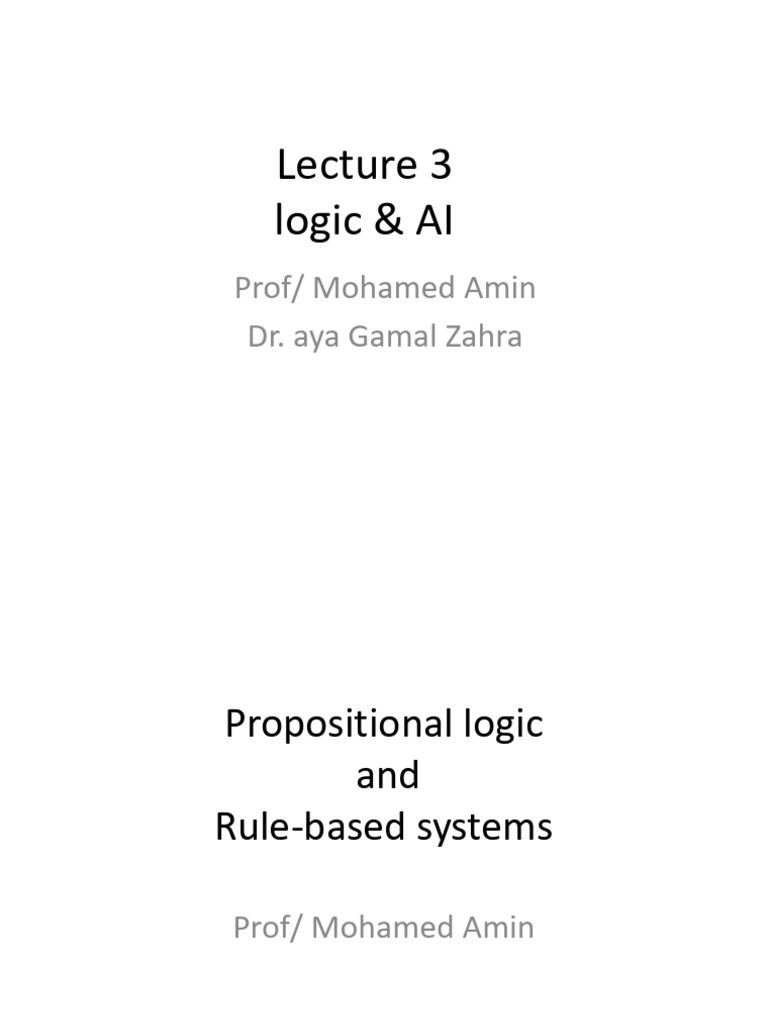 Lect-3-DiscMath-1st - 2025-1 | PDF | Logic | Mathematical Logic