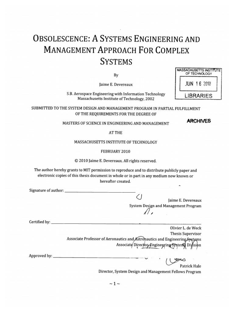 Obsolescence A Systems Engineering and | PDF | Systems Engineering | System