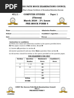 2022 Kcse November Computer Studies Paper 1 Marking Scheme | PDF ...