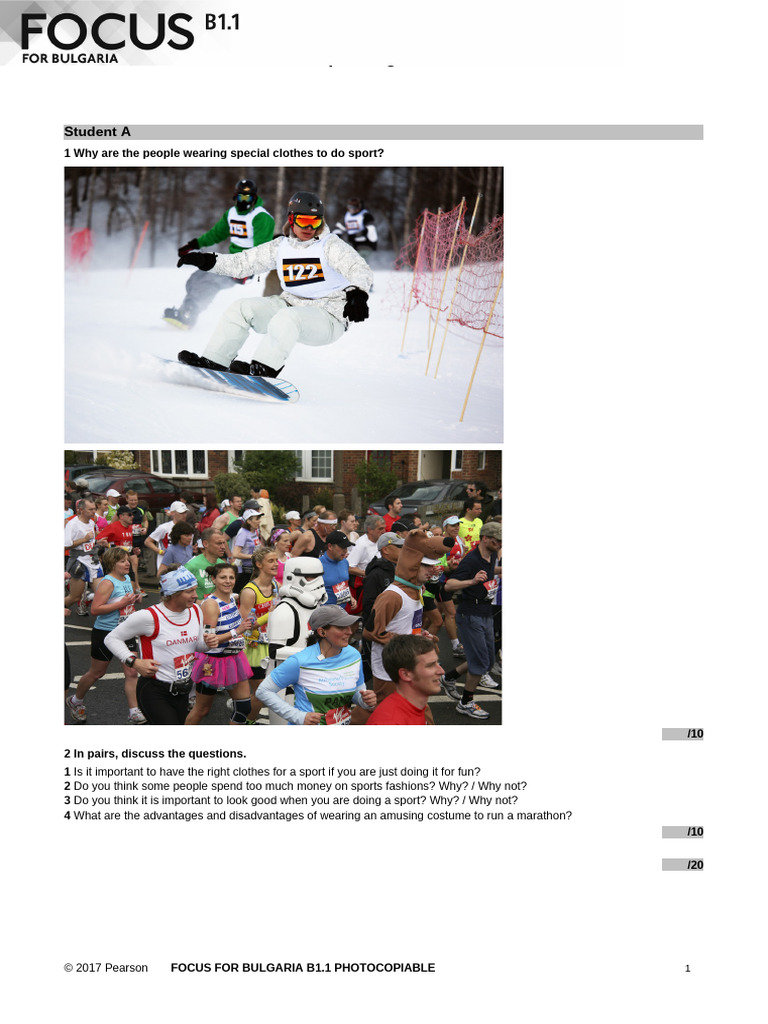 Review Units 1&2 Speaking 1A | PDF