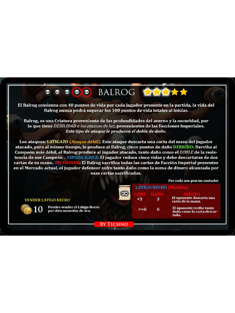 Balrog Reverso | PDF