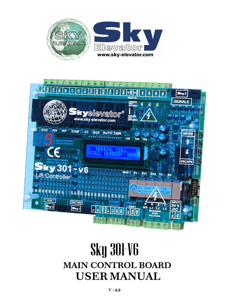 SKY301-V5 USER MANUAL | PDF | Elevator | Manufactured Goods