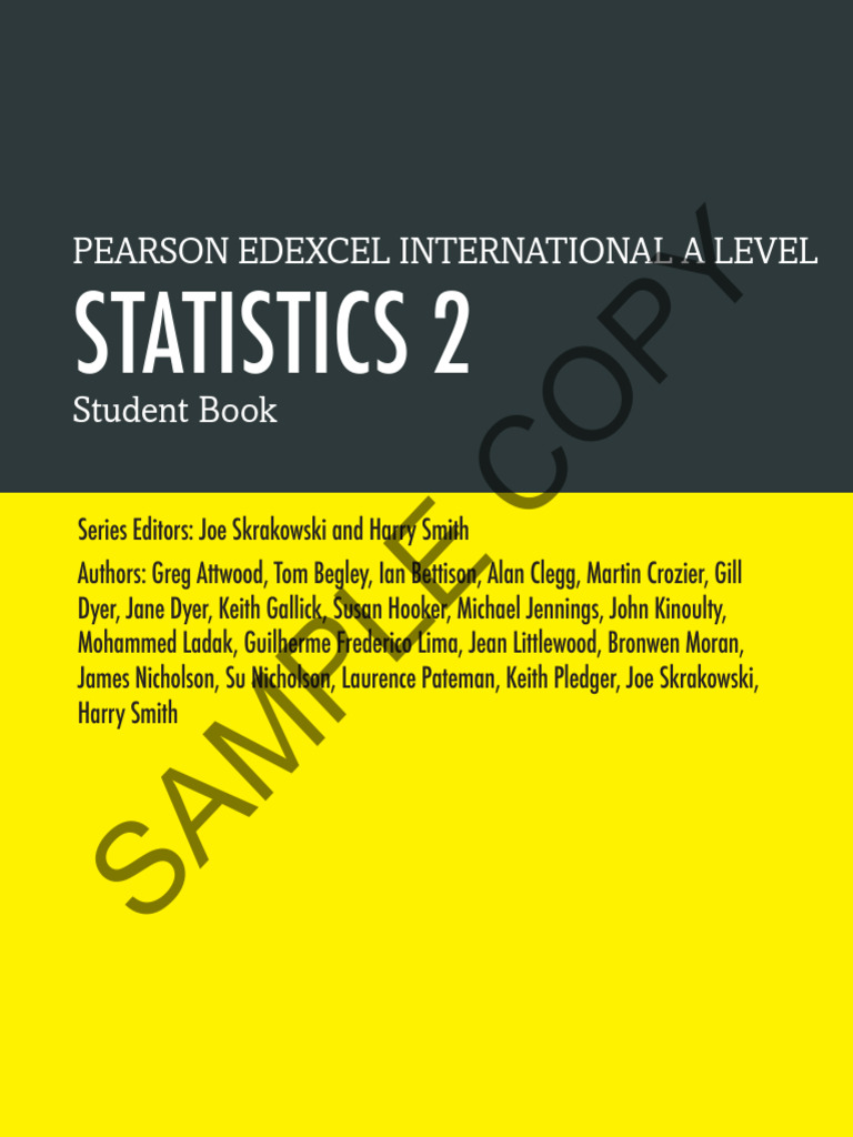 International A Level Mathematics Statistics 2 Student Book Sample ...