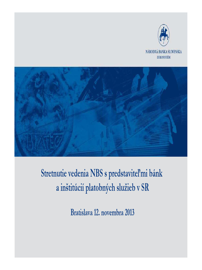 Stretnutie Vedenia Nbs Predstavitelia Bank | PDF