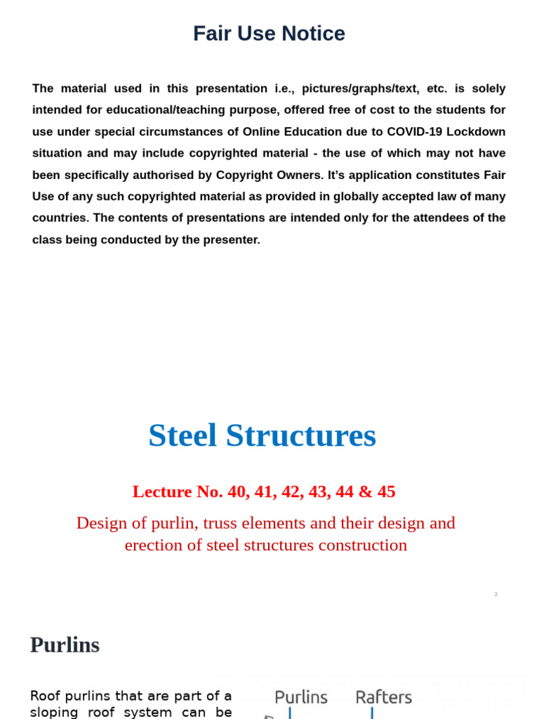 Lecture 39, 40, 41, 42, 43, 44 - 45 | PDF | Truss | Crane (Machine)