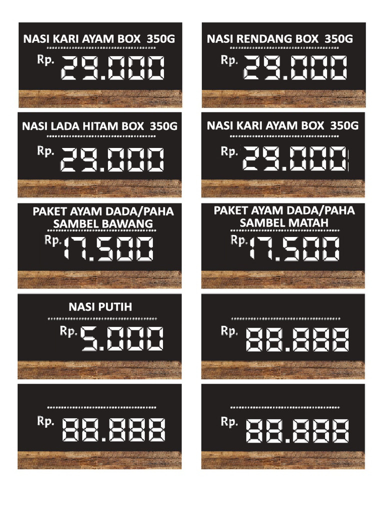 Update Mini Label Price Beanspot Sep 23 | PDF