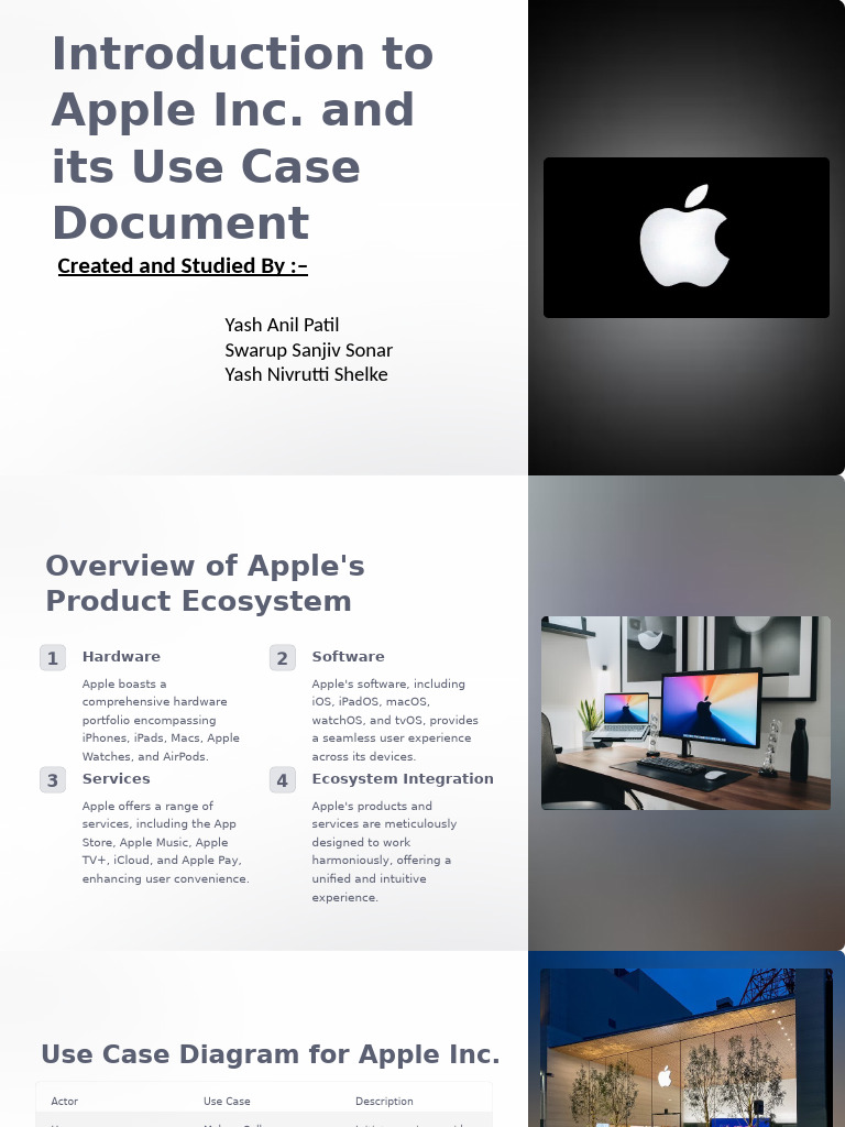 Introduction To Apple Inc and Its Use Case Document | PDF | Apple Inc ... Introduction To Apple Inc and Its Use Case Document | PDF | Apple Inc ...