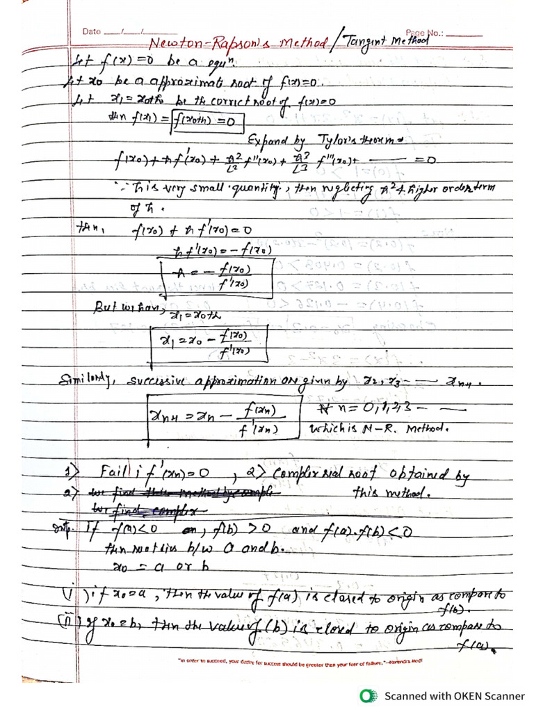 Newton-Rapson, S Method-1 | PDF