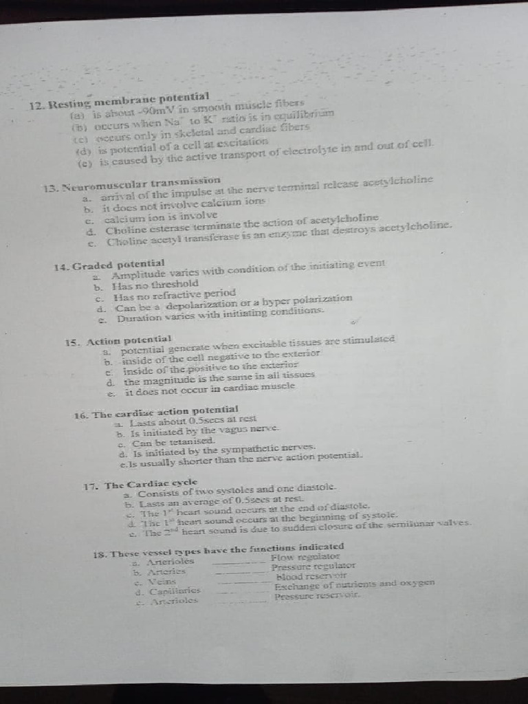 Blood and CVS Incourse | PDF