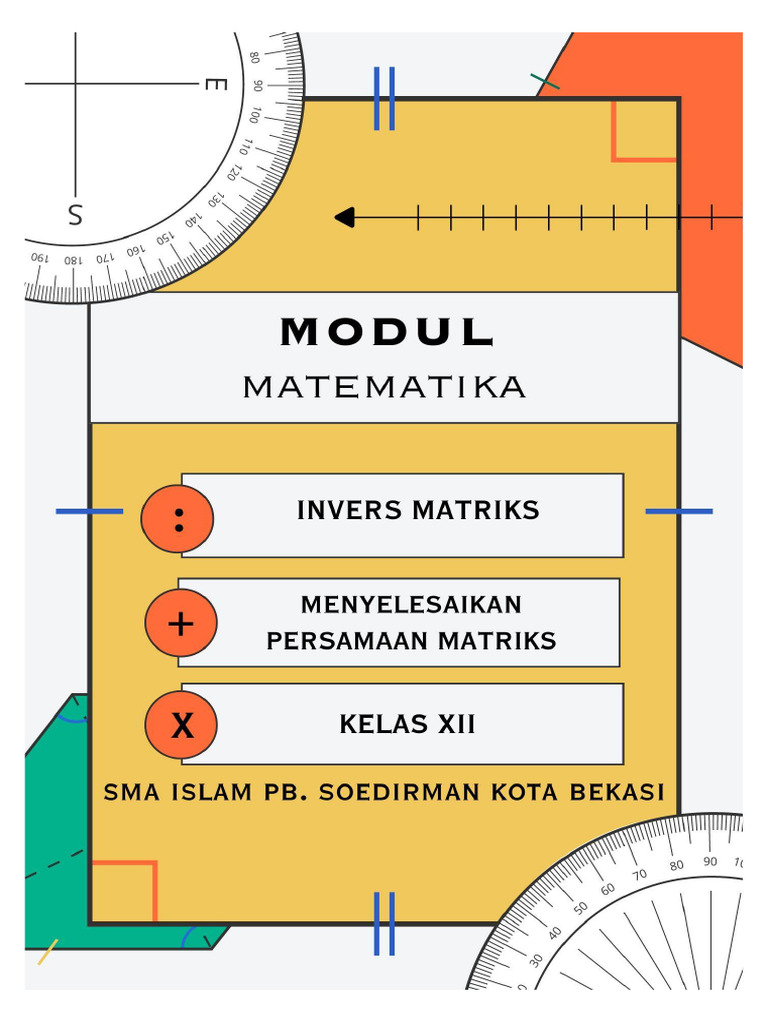 Modul 2 Matematika Kelas Xii Invers Matriks | PDF | Metode & Bahan Ajar