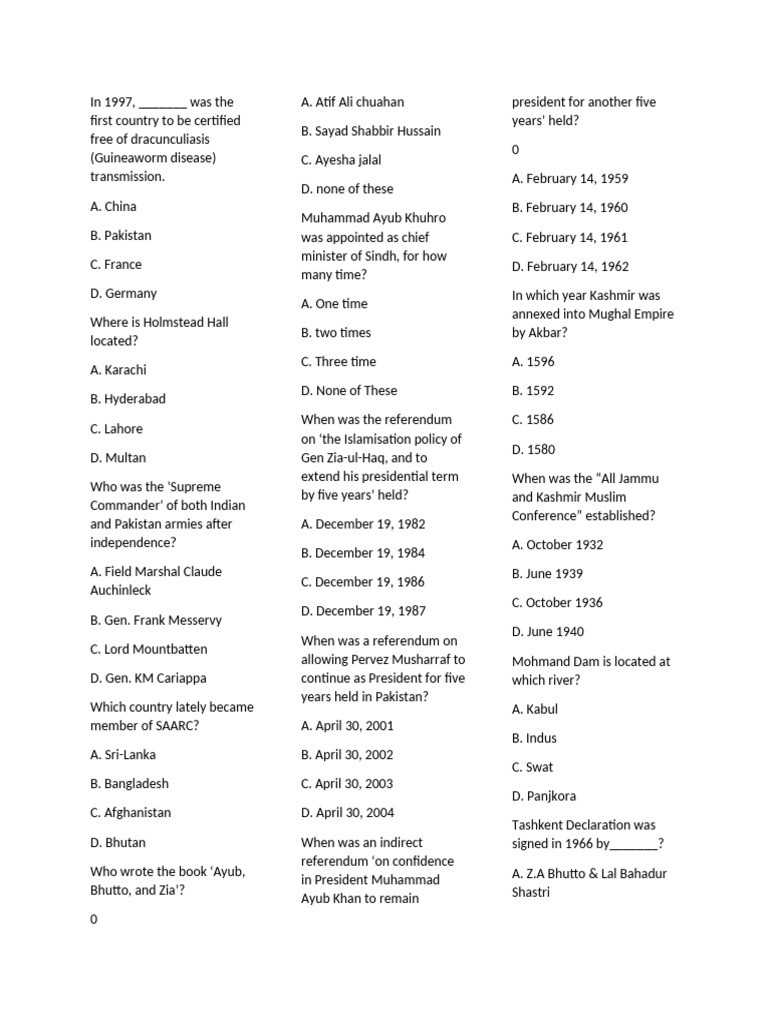 Pakistan Study | PDF | Pakistan | Zulfikar Ali Bhutto