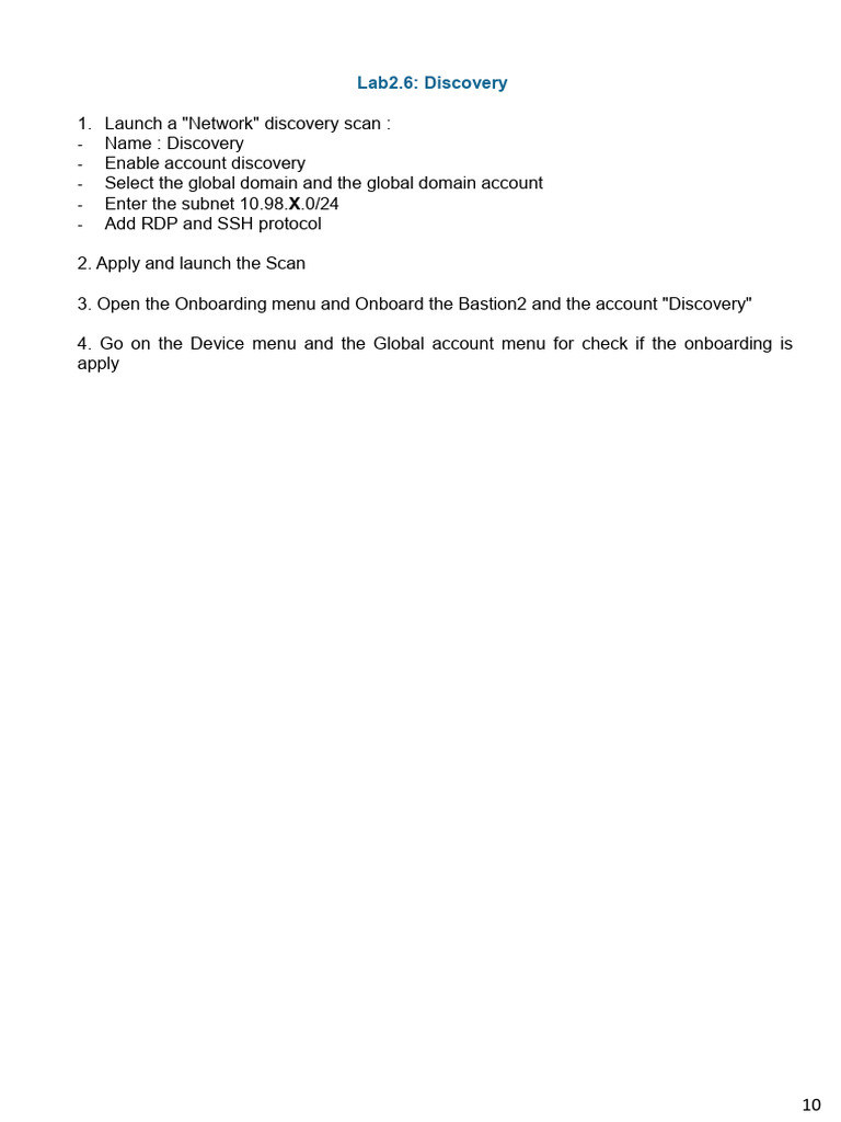 Network Discovery Scan Setup Guide | PDF | Technology & Engineering