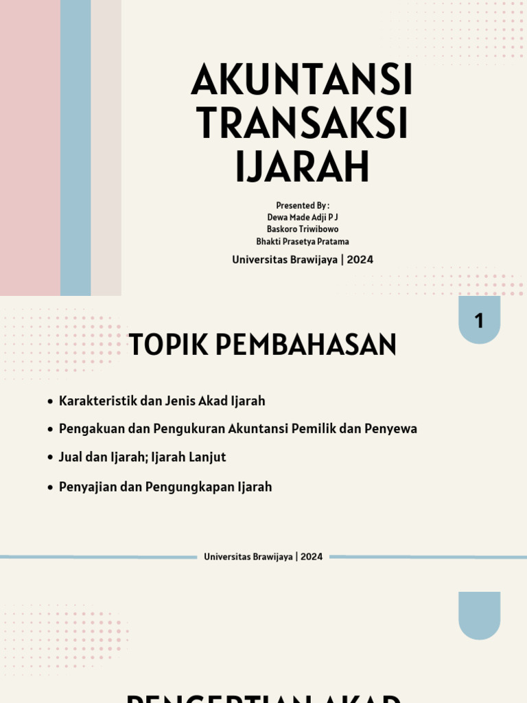 Akuntansi Transaksi Ijarah | PDF