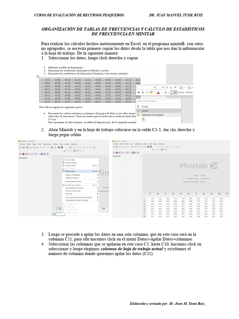 PRÁCTICA Dirigida 01 - EXCEL - Minitab-5-6 | PDF