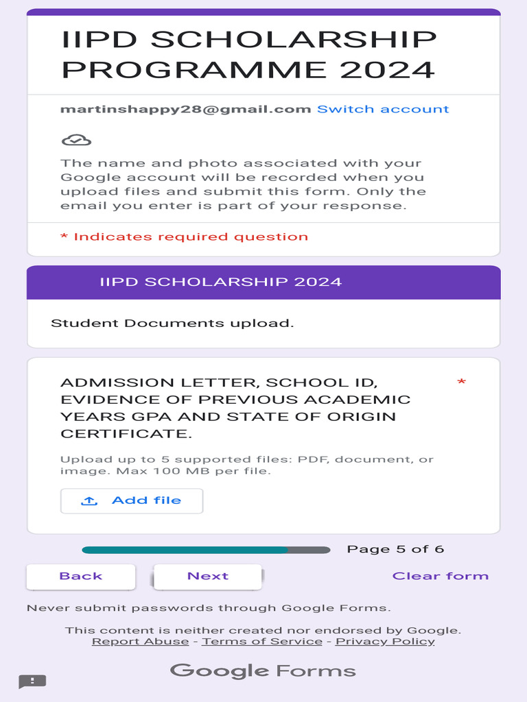 Iipd Scholarship Programme 2024 | PDF