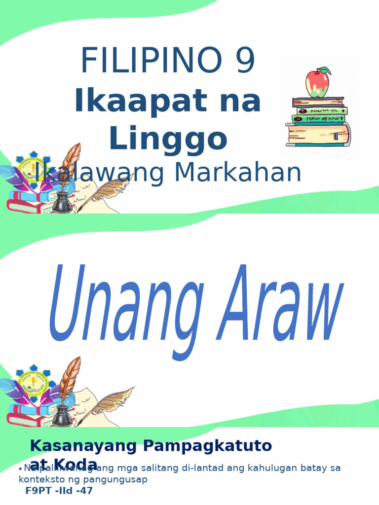 Filipino 9 PPT Week 3 Quarter 2 3 | PDF