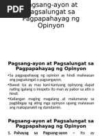 2.5 Pagsang-Ayon at Pagsalungat | PDF
