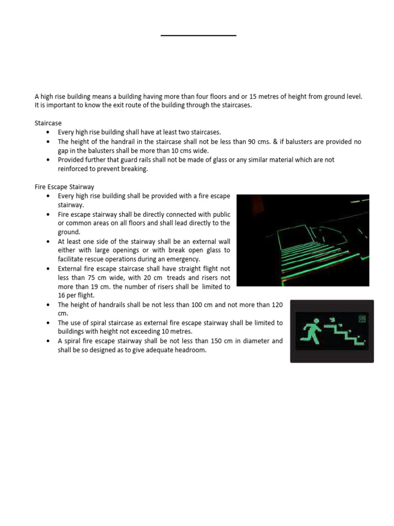 TBT - Emergency Staircases | PDF