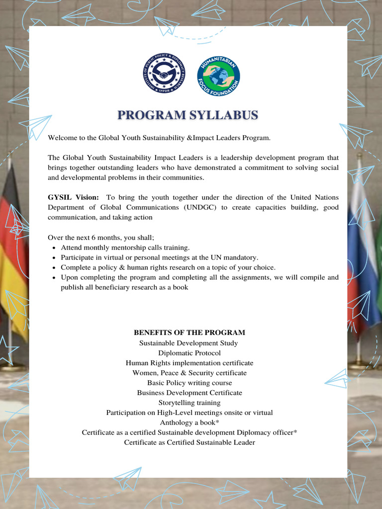 GYSIL Leadership Development Program | PDF | Sustainability