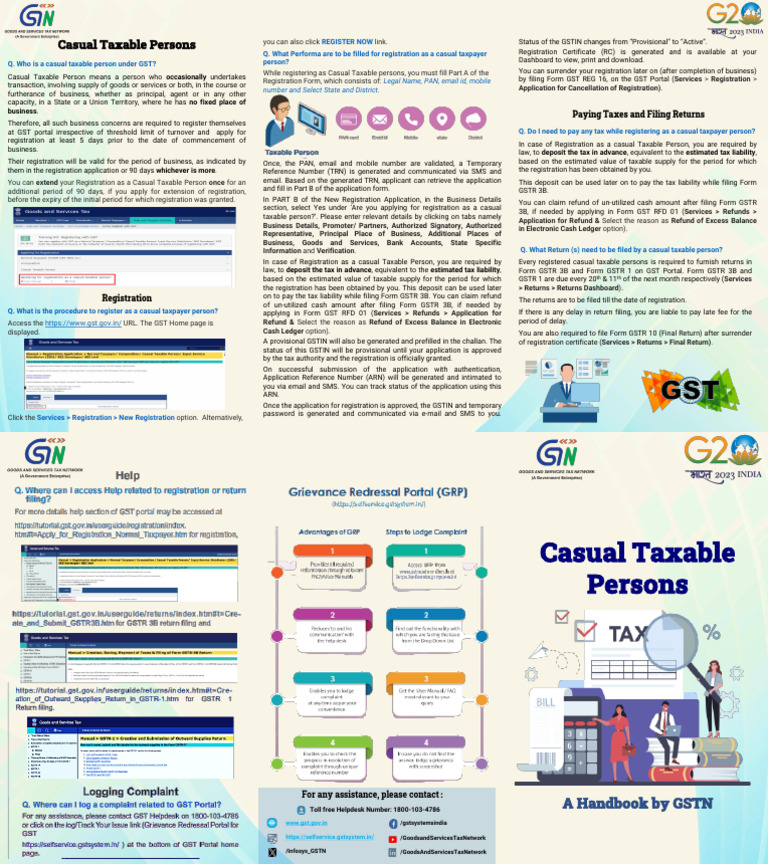 1tri Fold Leaflet Casual Taxable Persons - IITF 2023 | PDF | Taxes ...
