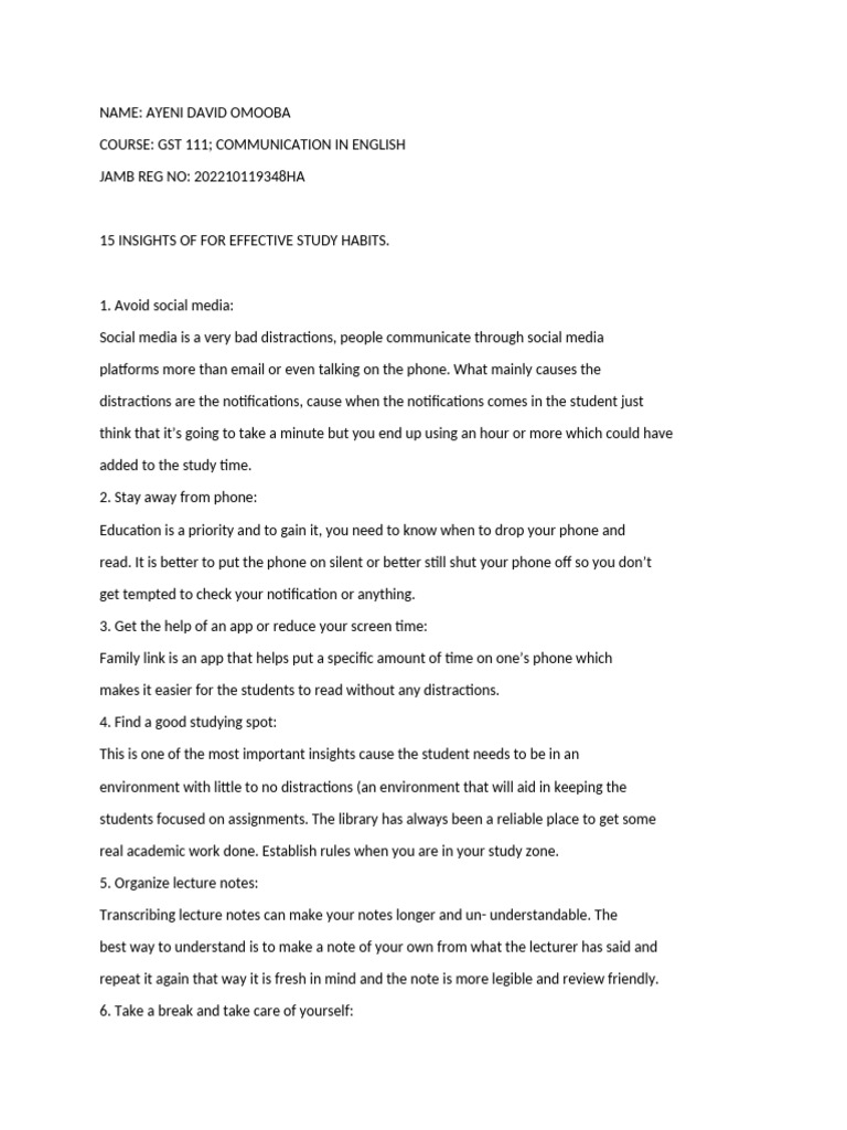 GST111 | PDF | Mindset | Behavior Modification