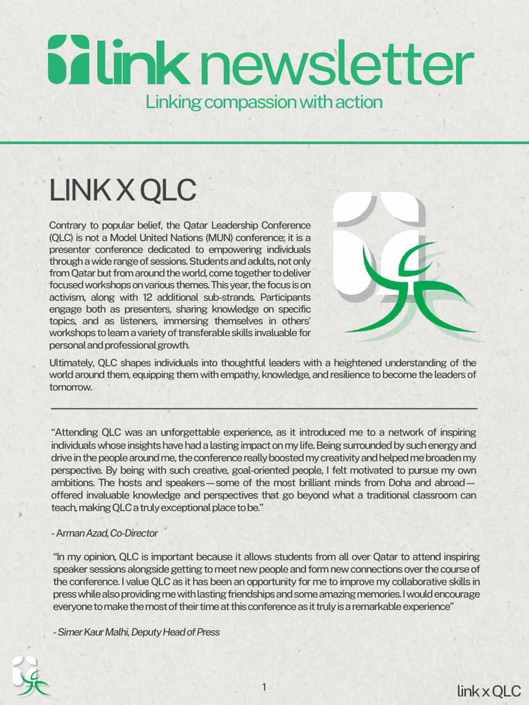 QLC Newsletter | PDF | Community | Adolescence