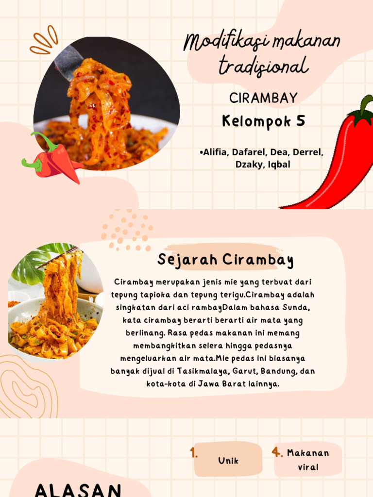 Mie Cirambay: Inovasi Makanan Pedas | PDF