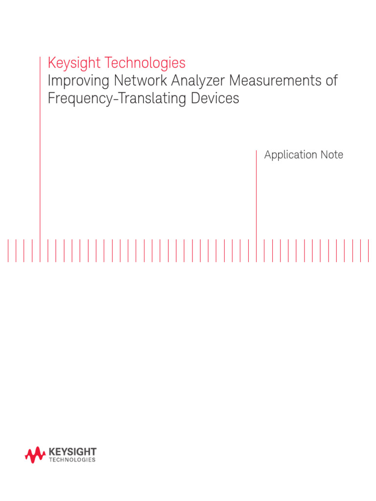 Improving Network Analyzer Measurements of Frequency-Translating ...