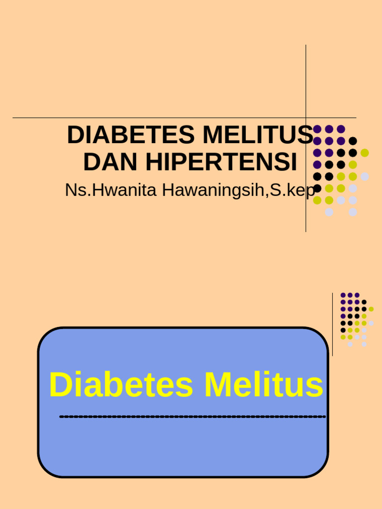 Materi Penyuluhan DM Dan HT Januari 2024 | PDF | Gaya Hidup