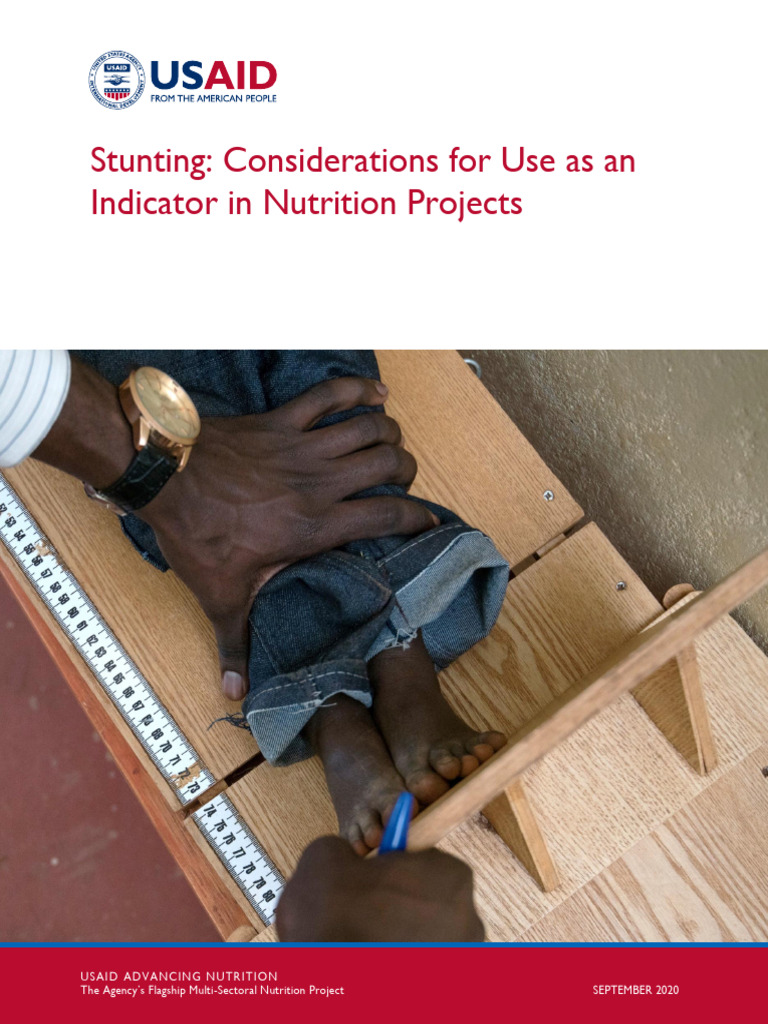 USAID - Stunting - Considerations For Use As An Indicator in Nutrition ...