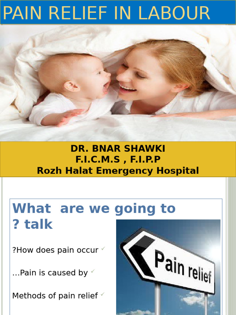 Labour Analgesia - Pain in Labour, Dr. Bnar Shawki | PDF | Anesthesia | Childbirth
