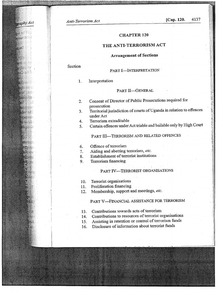 The Anti Terrorism Act | PDF