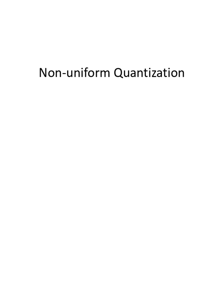 DIGI COM - 3 - Non-Uniform Quantization | PDF | Teaching Methods ...