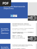 Afrikaans Taal Study Notes Guide | PDF | Verb | Language Mechanics