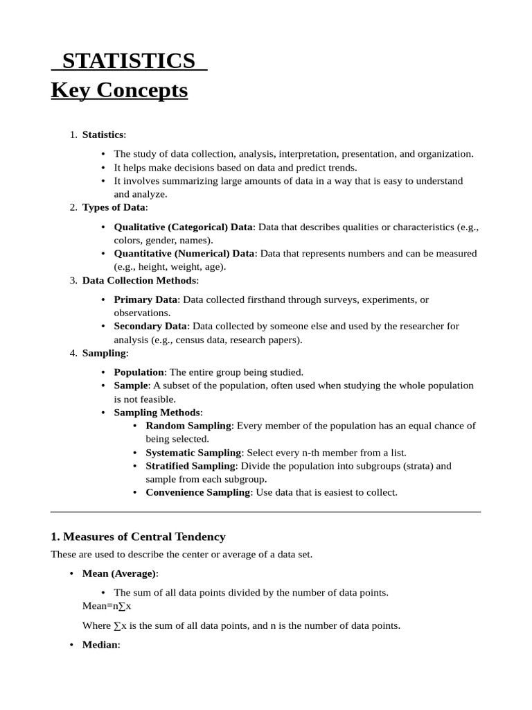 Mathematics Statistics | PDF | Statistics | Mode (Statistics)