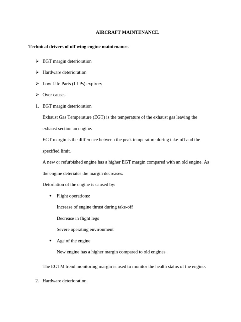 Aircraft Maintenance | PDF | Engines | Wear