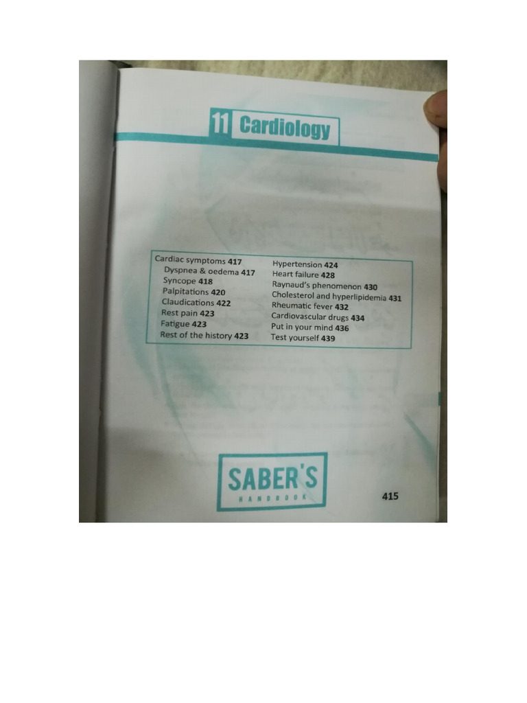 1 Cardiology Pdf
