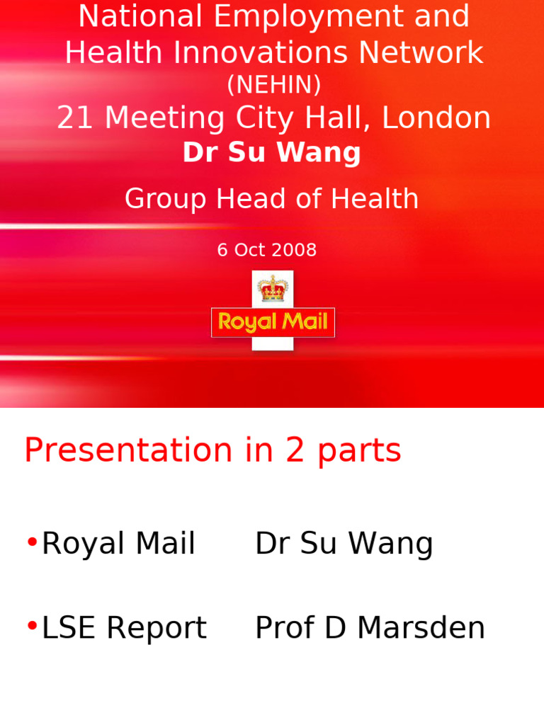 NEHIN Oct08 Su Wang | PDF | Health Care | Medicine