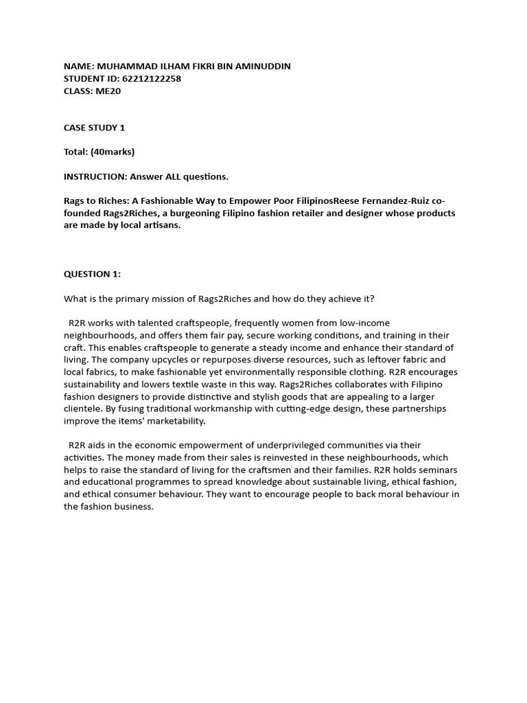 Final Assesment Social Entrepreneurship | PDF | Entrepreneurship | Social Entrepreneurship