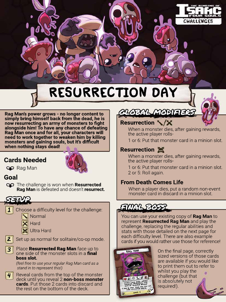 Resurrection Day Rules Pages 20 | PDF | Tabletop Games | Gaming