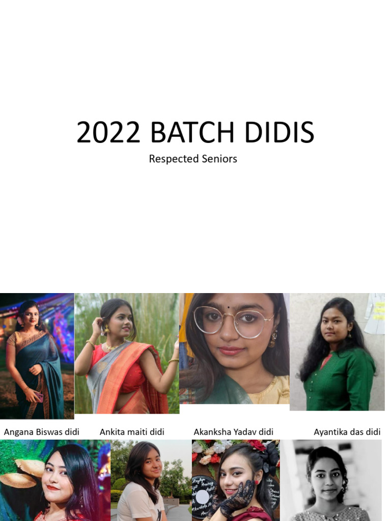 2022 Batch Didi List | PDF | Lifestyle