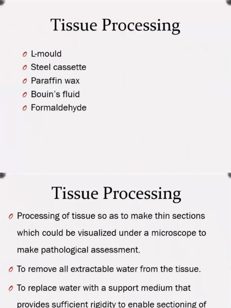 Tissue Processsing | PDF
