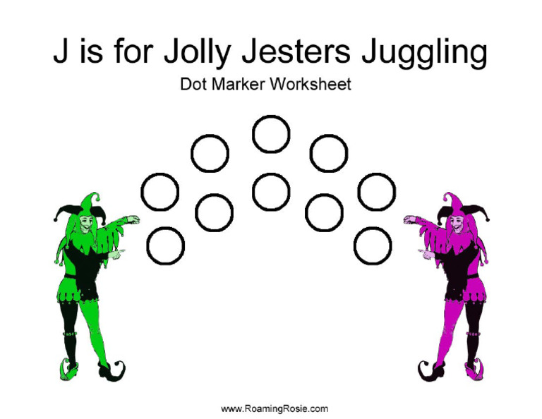 J Is For Jolly Jesters Juggling | PDF