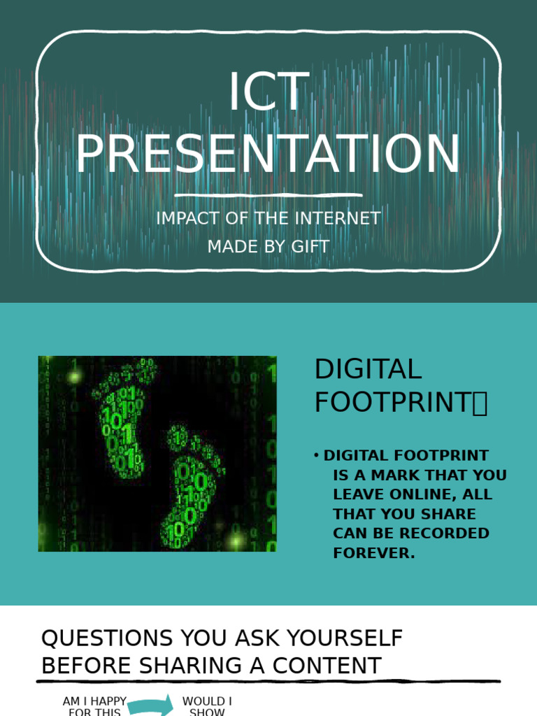 ict presentation project | PDF