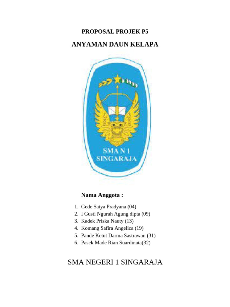 PROPOSAL P5 KELOMPOK 3 New | PDF | Karier & Perkembangan | Kajian Bahasa Asing