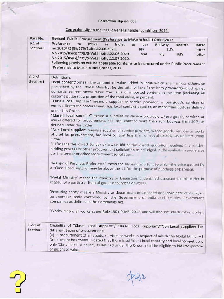 Correction Slip002 | PDF | Procurement