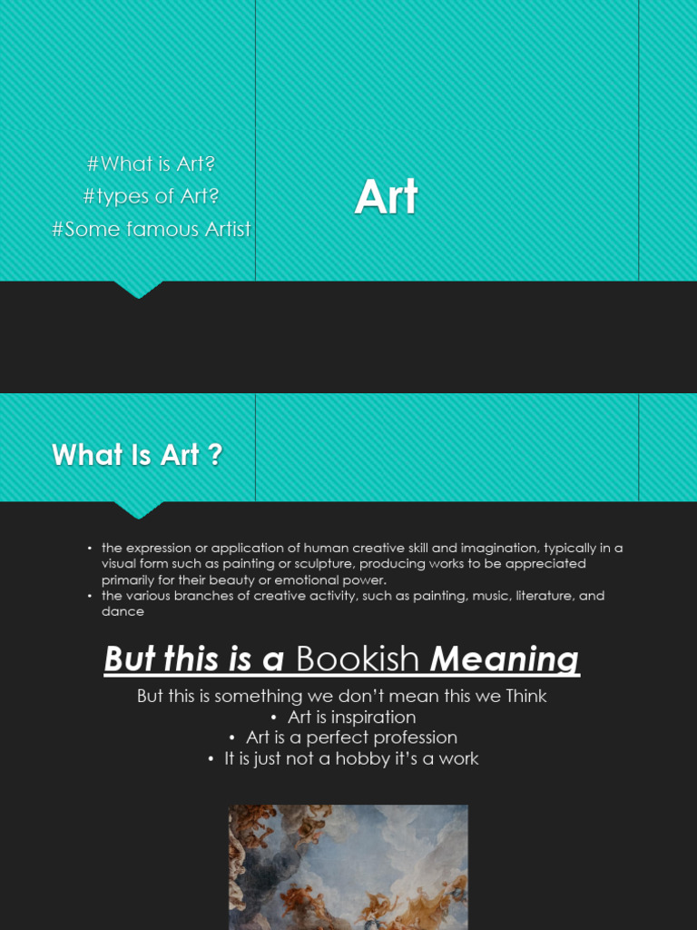 #What Is Art? #Types of Art? #Some Famous Artist | PDF | Art